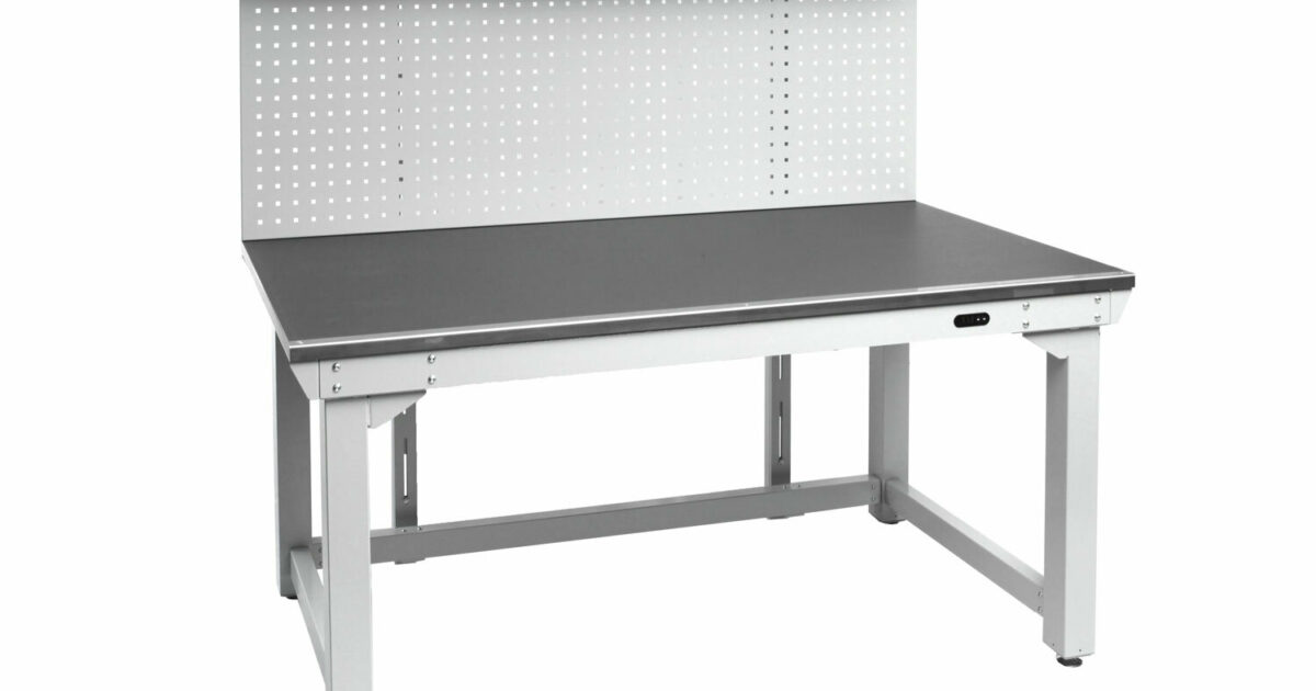 RYDD Reolsystem | Hev-Senk Industribord 400 kg med bakplate