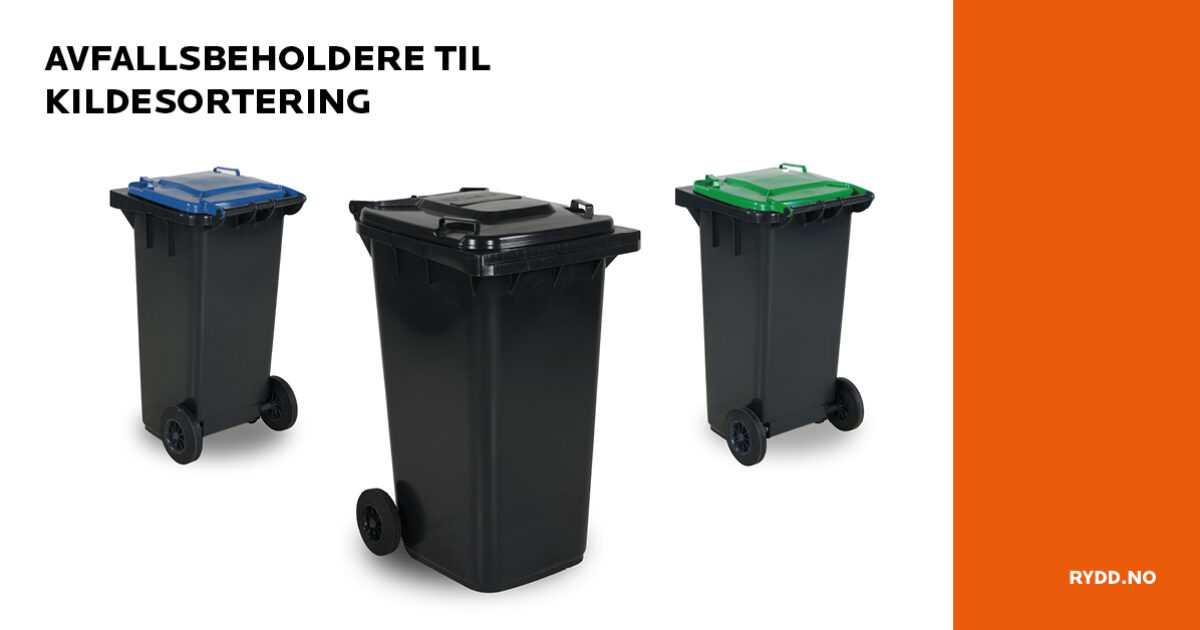RYDD Reolsystem | Avfallsbeholdere til sortering av avfall